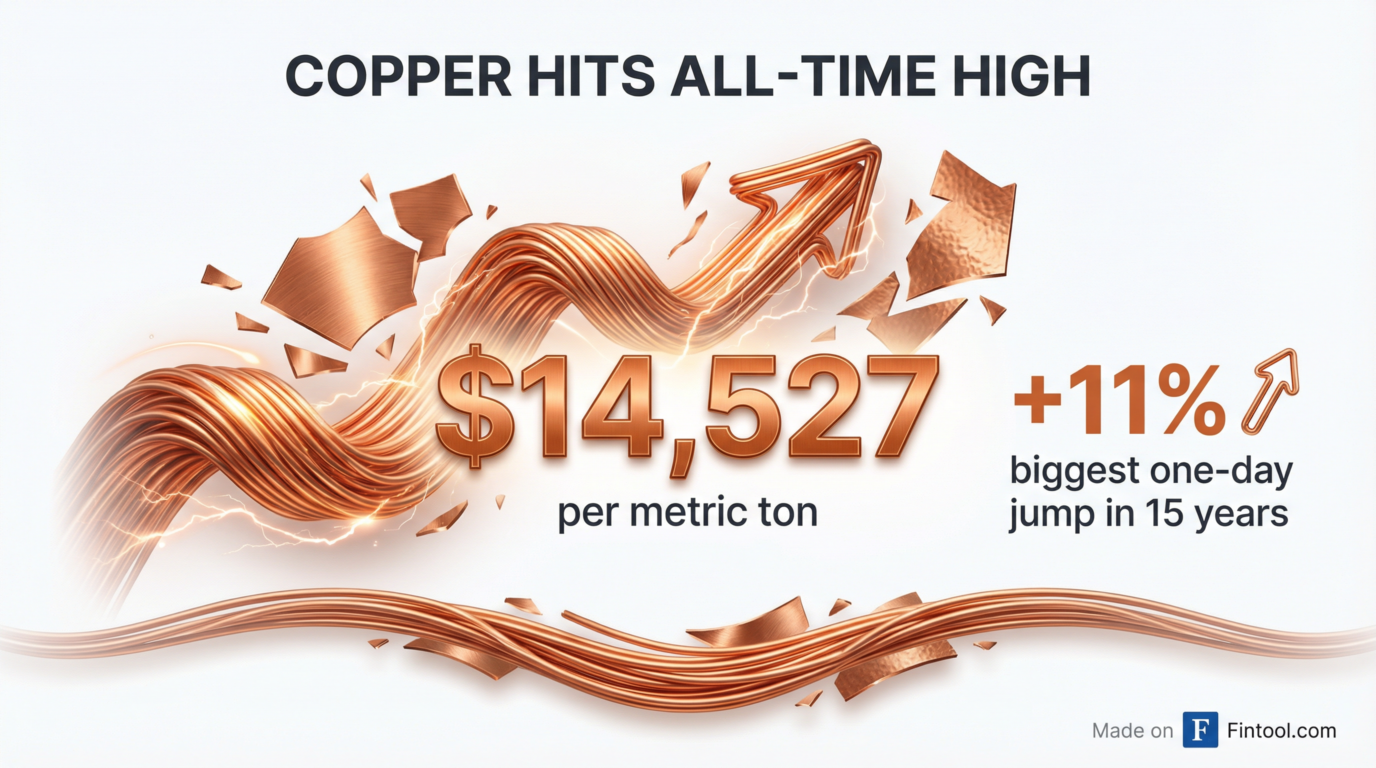 Copper Blasts Past $14,000: Biggest One-Day Jump in 15 Years as AI ...